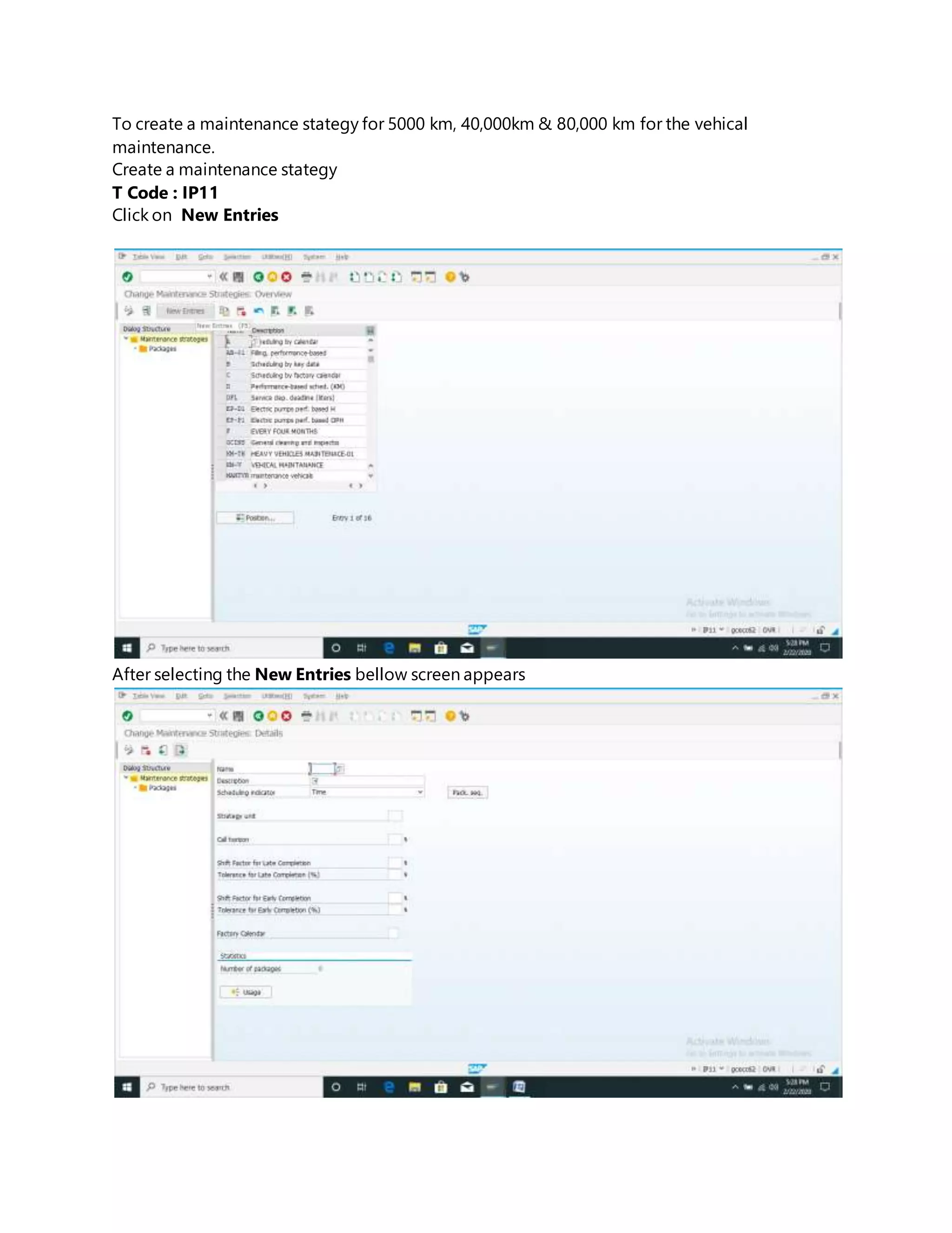 maintenance planning and shedding in (SAP PM EAM ) | PDF