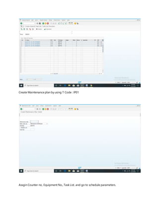maintenance planning and shedding in (SAP PM EAM ) | PDF