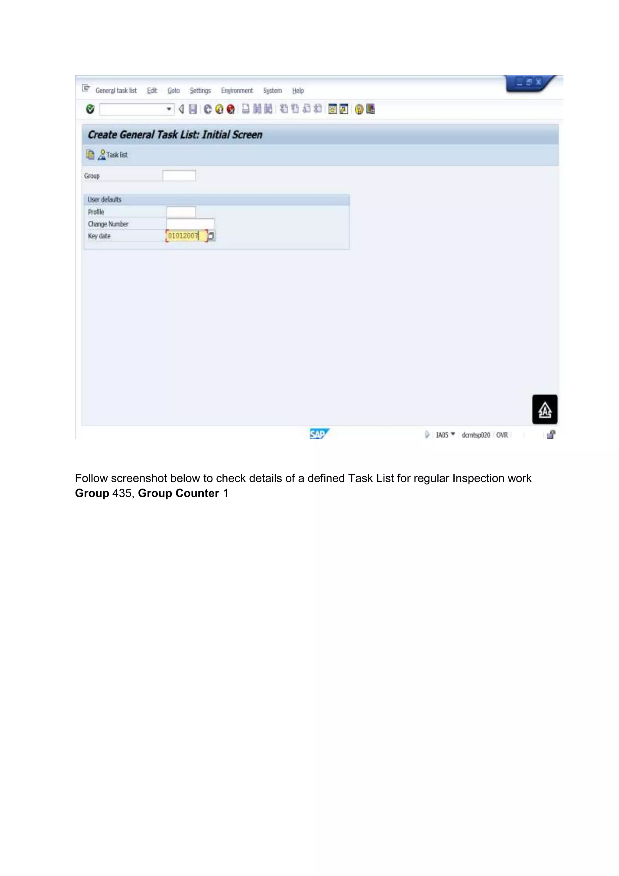 Sap Pm Inspection Rounds And Operation Account Assignment Docx Technology And Computing