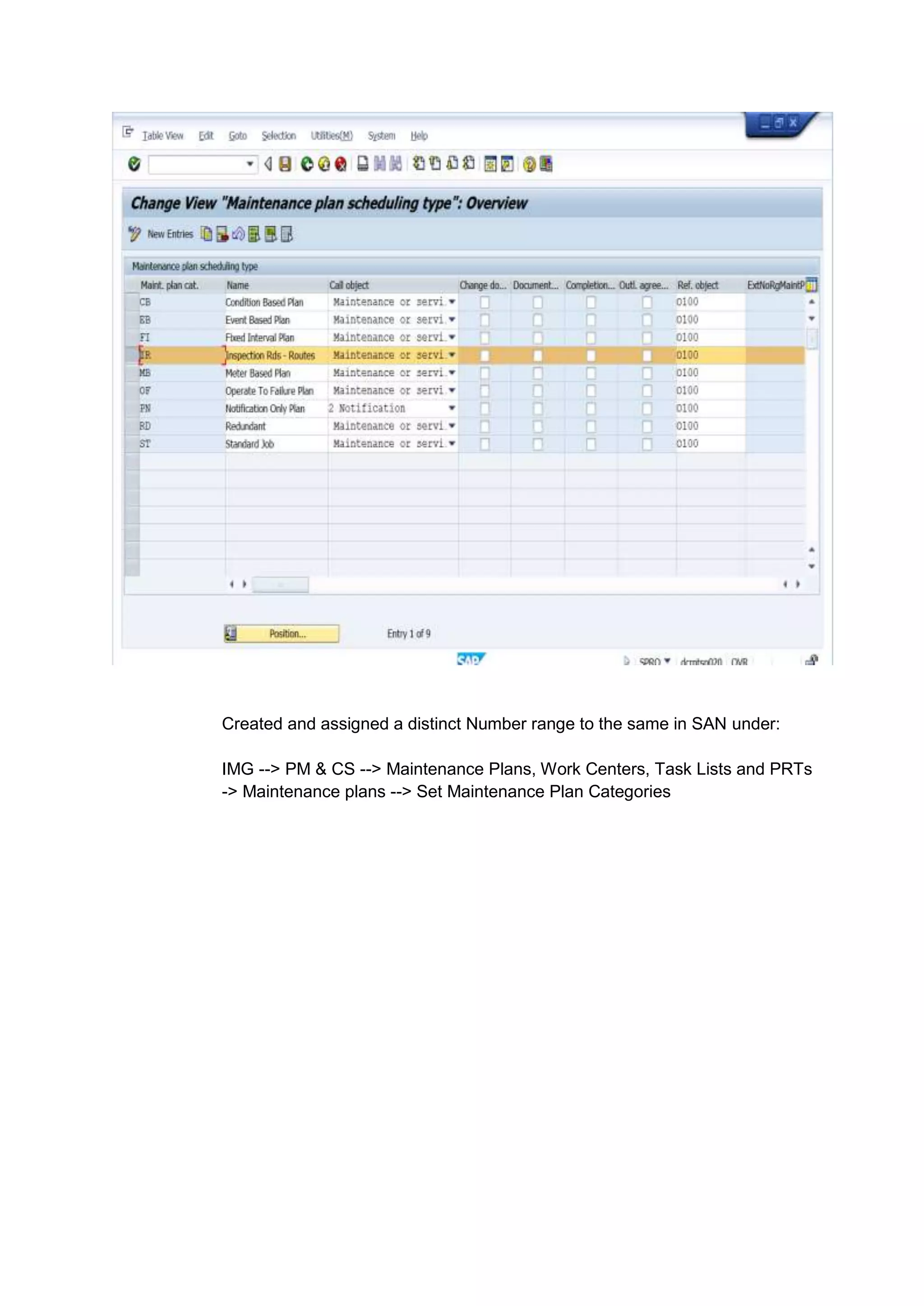 Sap Pm Inspection Rounds And Operation Account Assignment Docx Technology And Computing