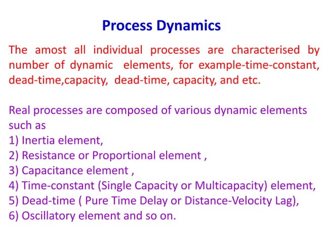 Process dynamics