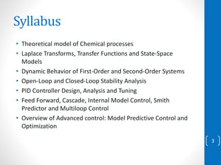 Process Design and control | PPT