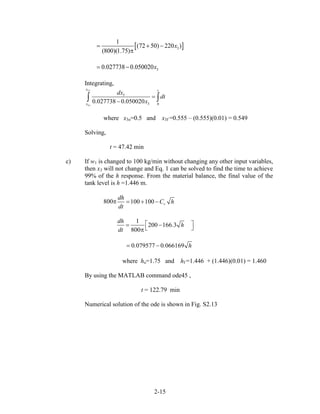 Process Dynamics and Control: Solutions for Problems (4th Edition) Dale Seborg, Thomas Edgar | PDF
