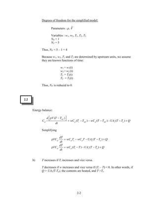 Process Dynamics and Control: Solutions for Problems (4th Edition) Dale Seborg, Thomas Edgar | PDF