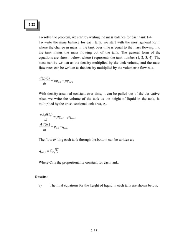 Process Dynamics and Control: Solutions for Problems (4th Edition) Dale Seborg, Thomas Edgar | PDF