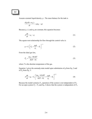 Process Dynamics and Control: Solutions for Problems (4th Edition) Dale Seborg, Thomas Edgar | PDF