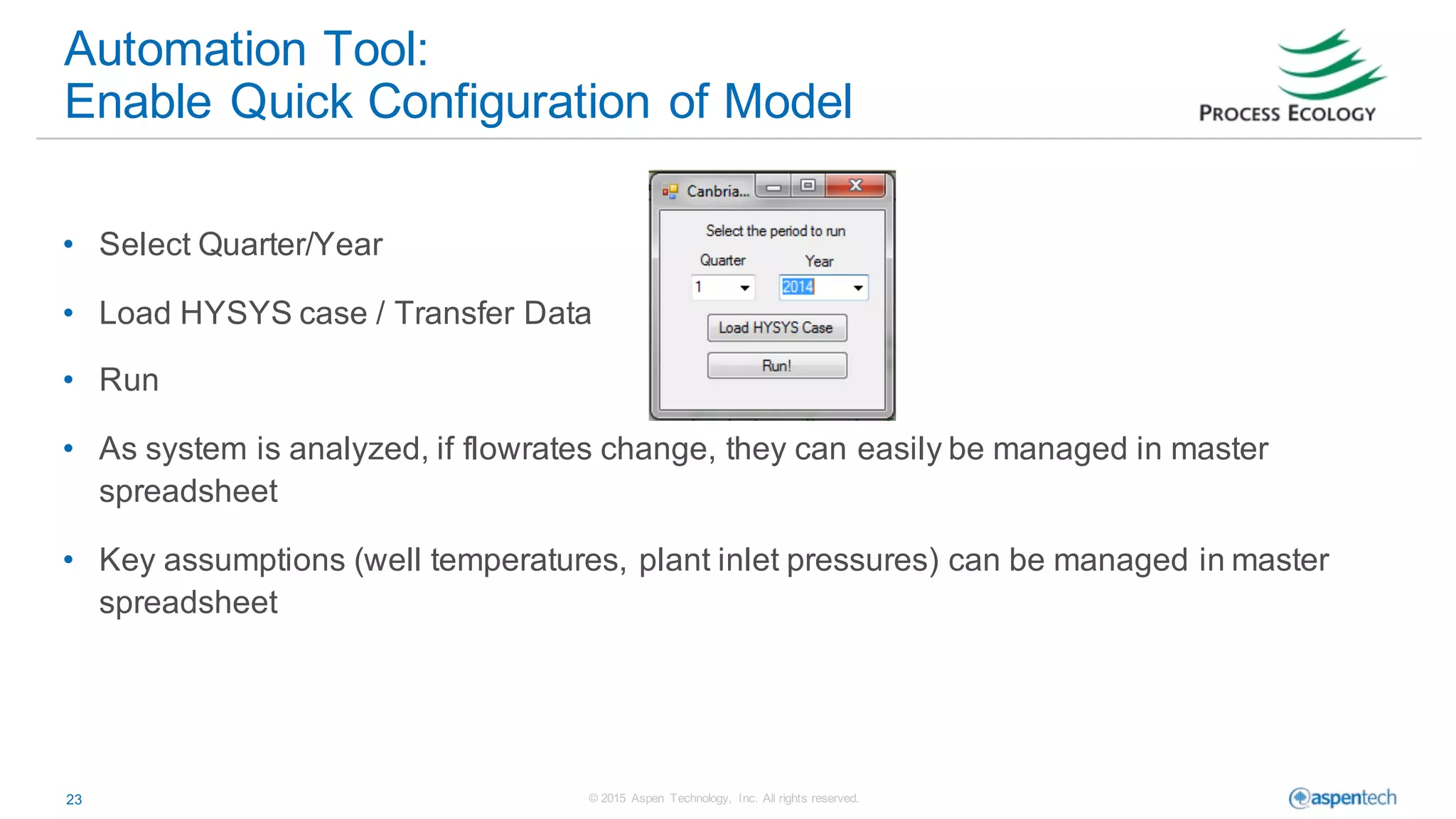 Using Aspen HYSYS Upstream for Sizing and Scheduling of Gathering ...
