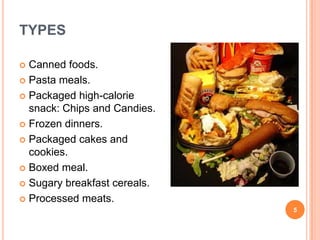 Processed food in america | PPT