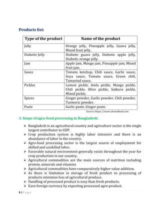 Available processed product in Bangladesh | PDF