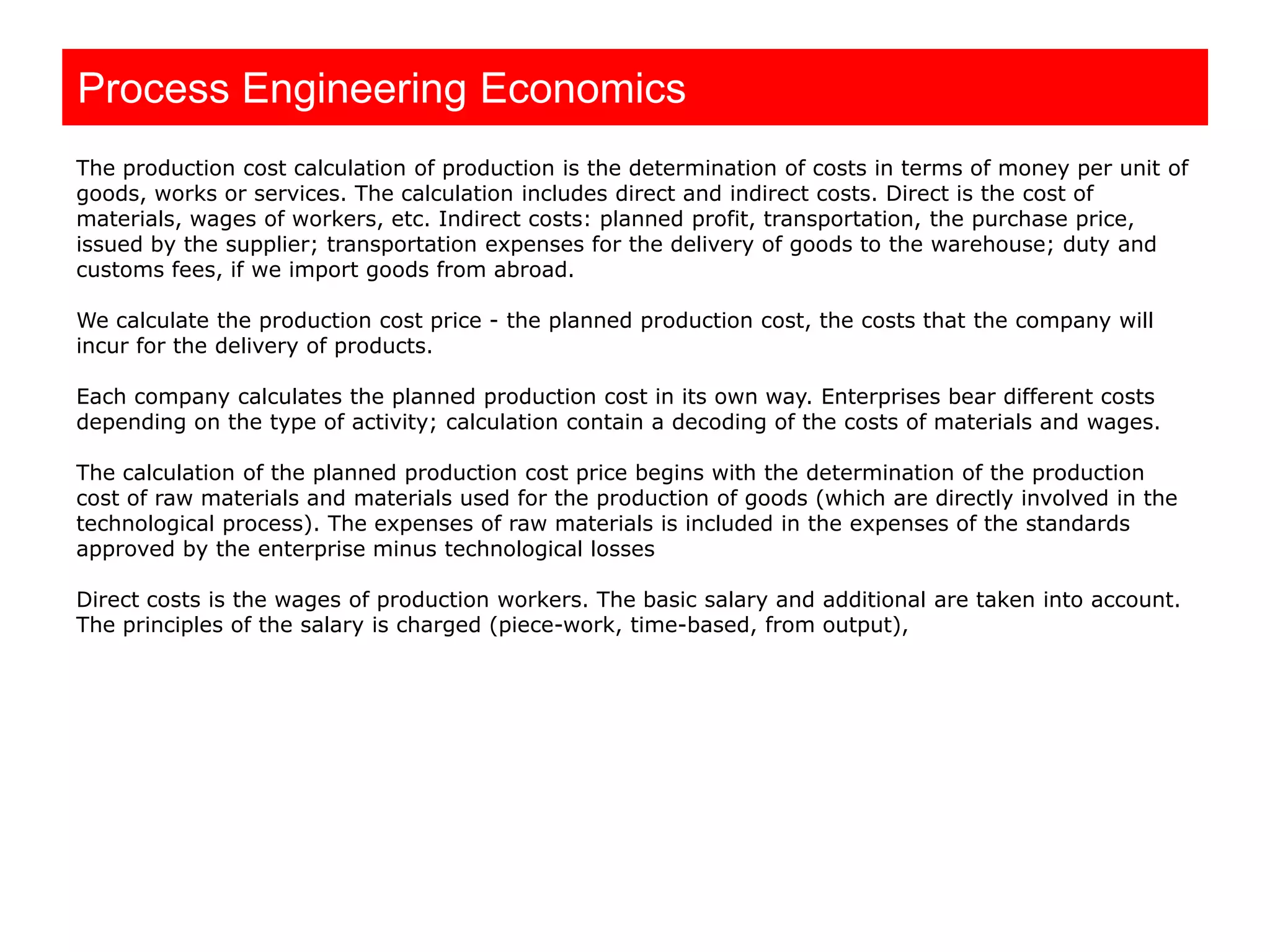 Process engineering economics i industrial engineering management | PPT