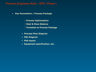 Process Engineer role for design and engineering job | PPT