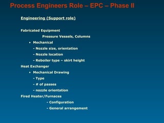 Process Engineer role for design and engineering job | PPT