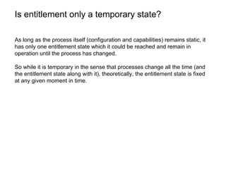 Process Entitlement and Organic Optimization - New York Business ...