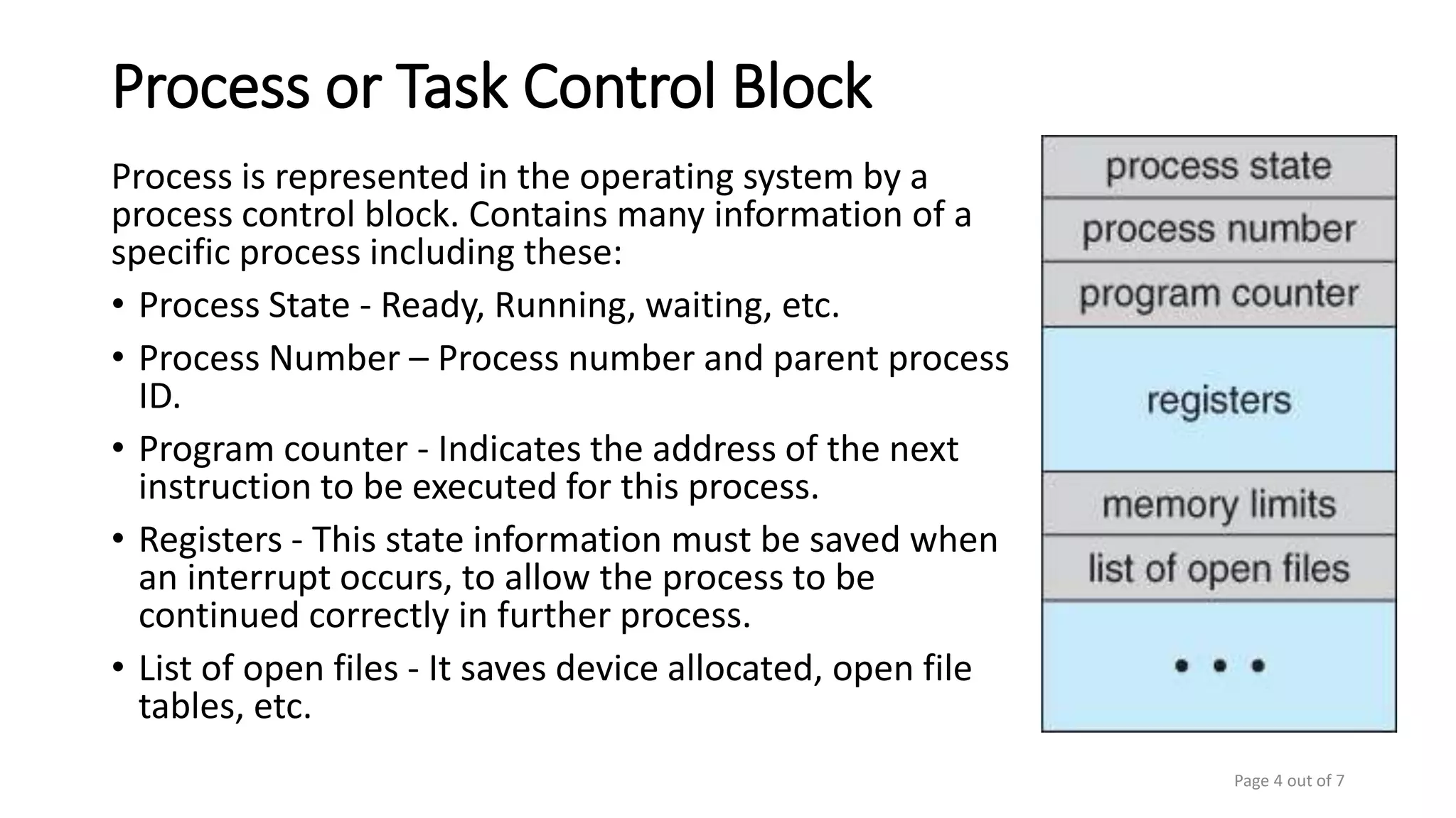 Processes in Operating System | PPTX | Operating Systems | Computer Software and Applications
