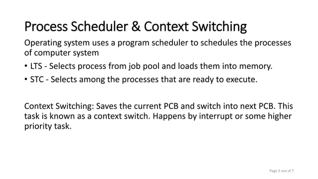 Processes in Operating System | PPT Processes in Operating System | PPT