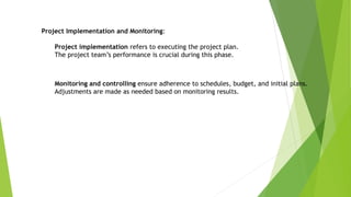 Project Processes,Project management processes , project types and ...