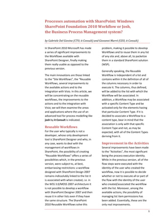 Processes automation with SharePoint | PDF