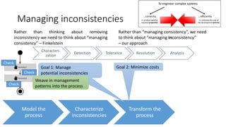 Engineering Process Transformation to Manage (In)consistency | PPT