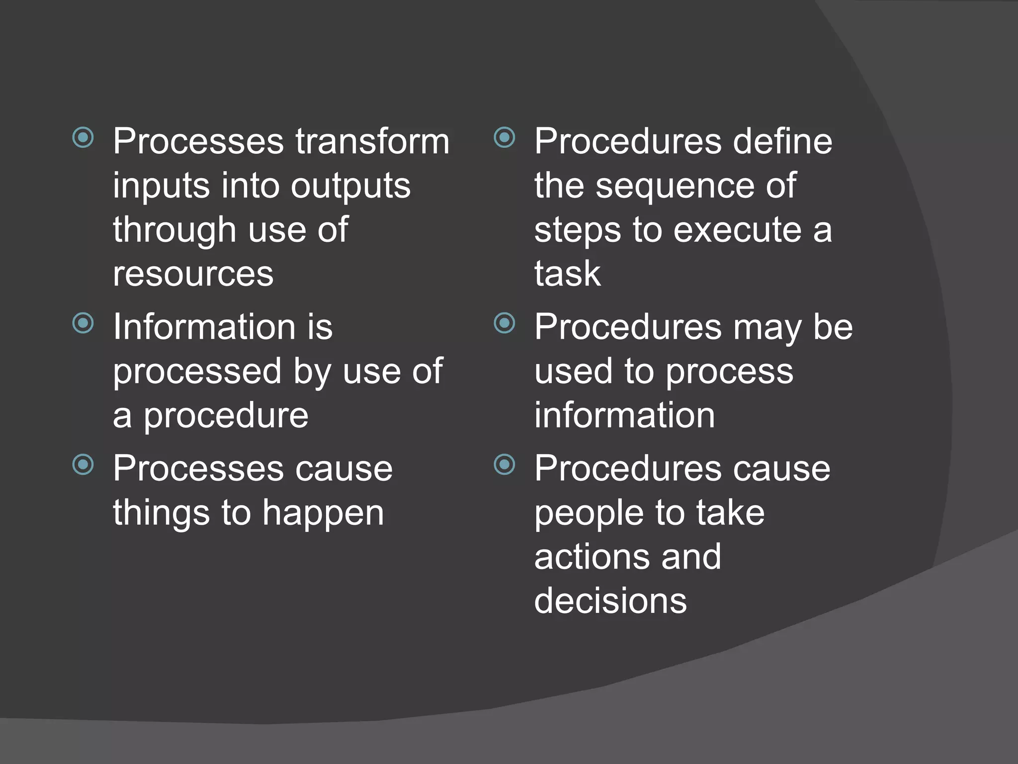 Processes and procedures | PPT