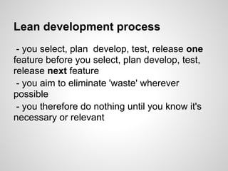 Processes in software development | PDF