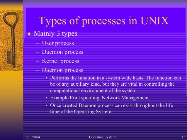 Processes in unix