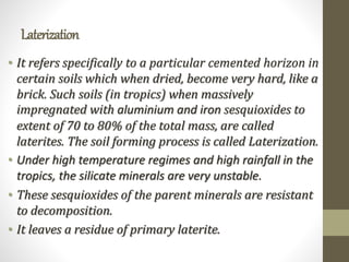 Processes involved in soil formation | PPTX
