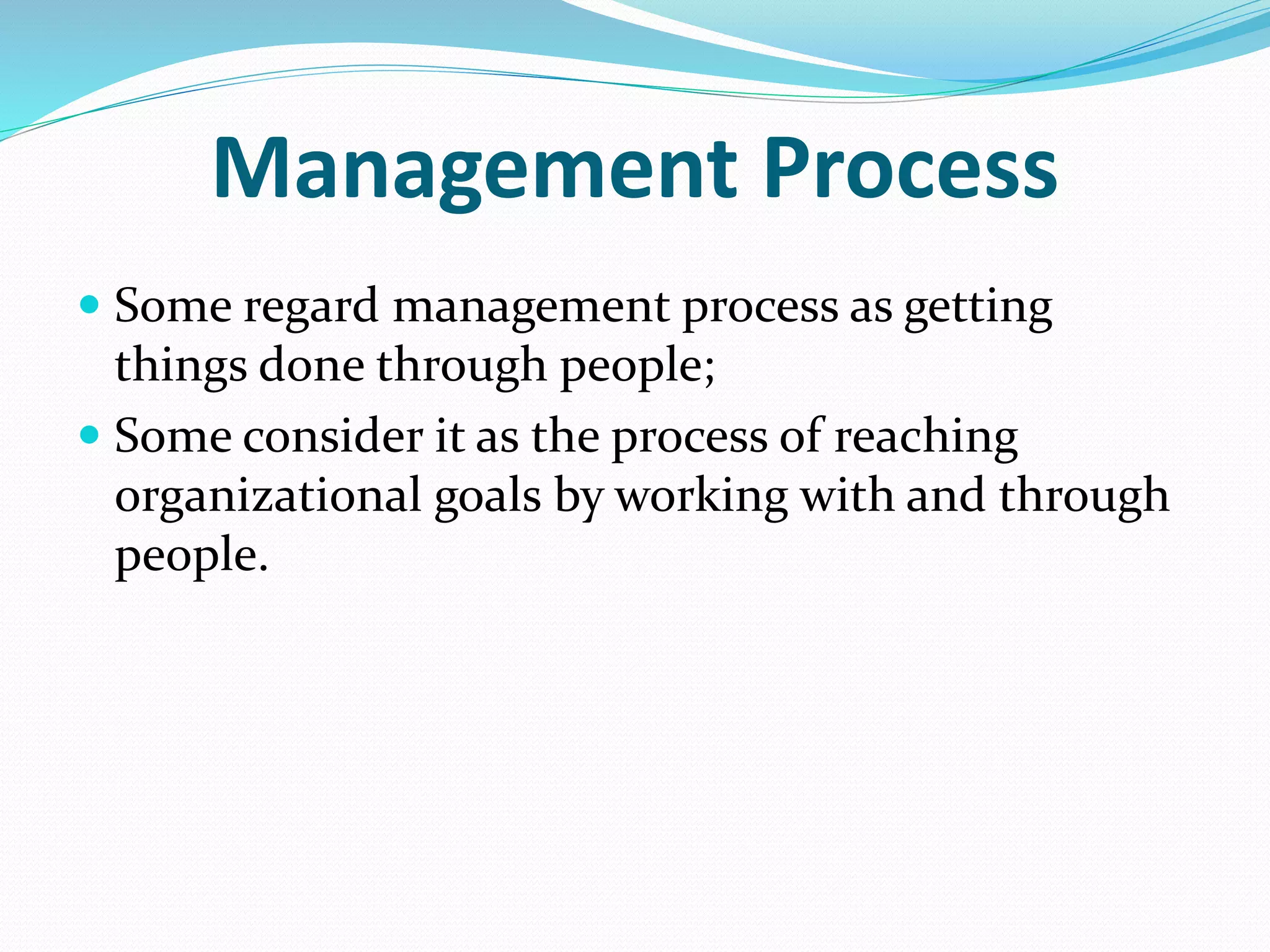 Processes of management | PPTX