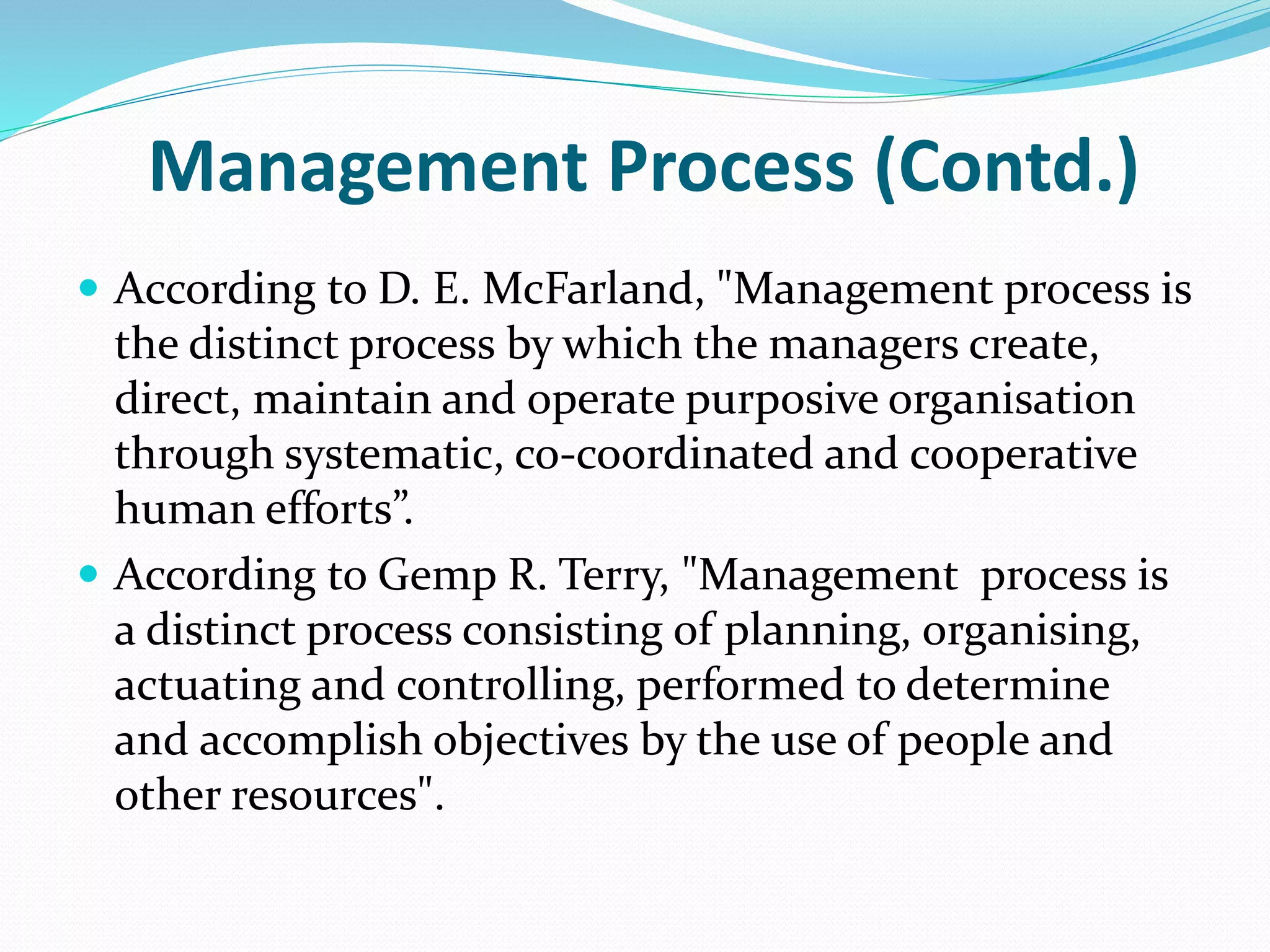 Processes of management | PPTX