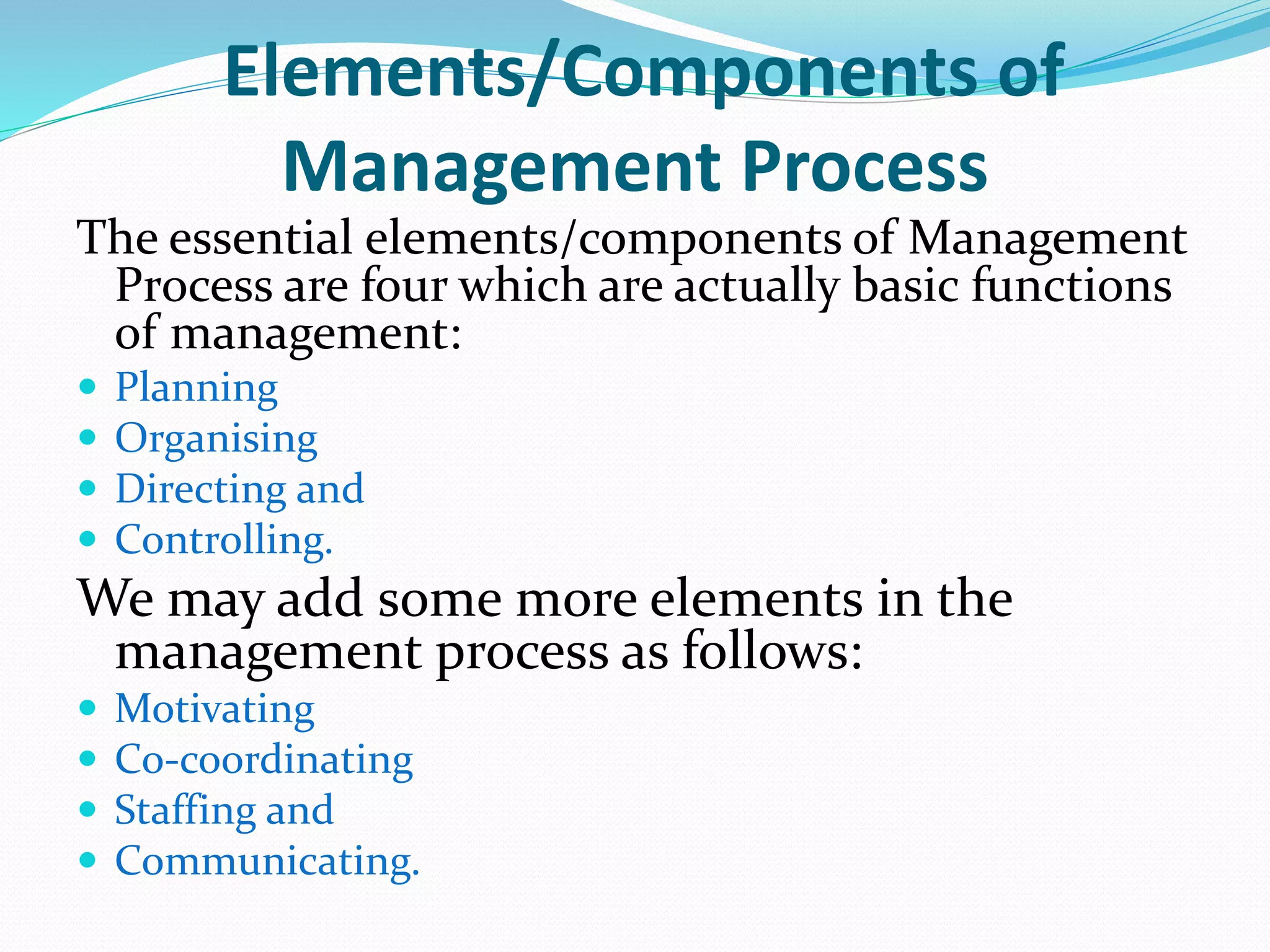 Processes of management | PPTX