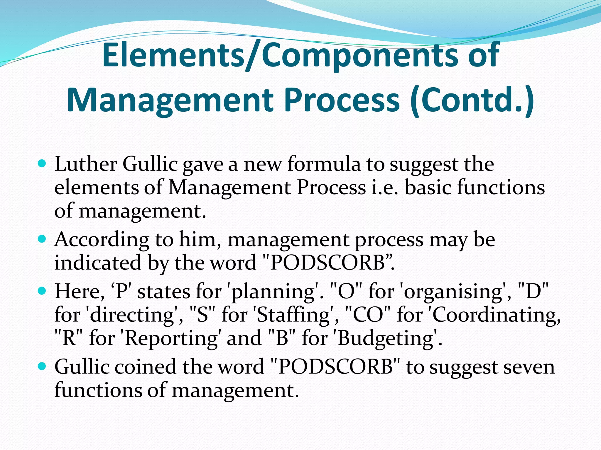 Processes of management | PPTX