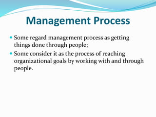 Processes of management | PPTX