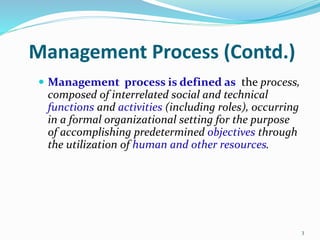 Processes of management | PPTX