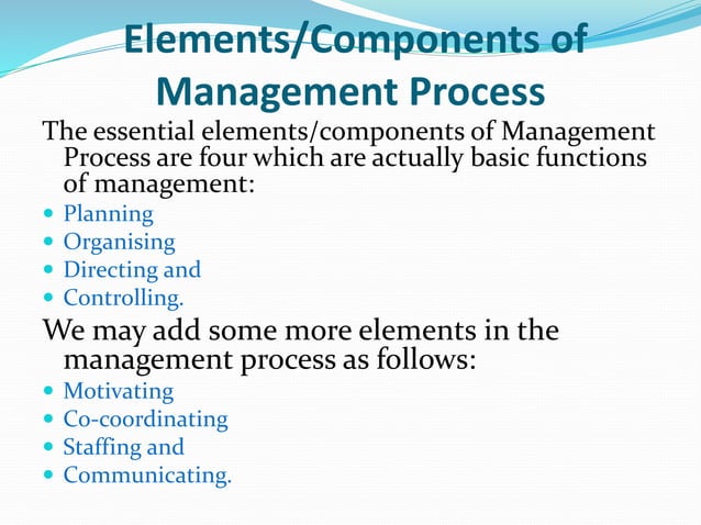 Processes of management | PPTX