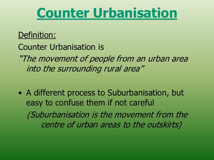 Processes Of Urban Change Sub Urb