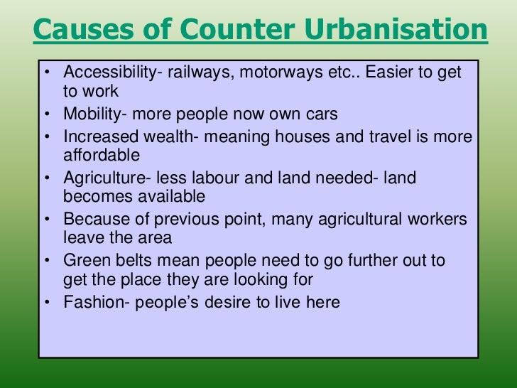 Processes Of Urban Change Sub Urb