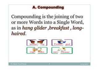 Processes of Word Formation - Morphology-LANE 333-2012- dr. shadia | PDF