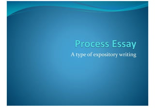 Process Essay | PDF