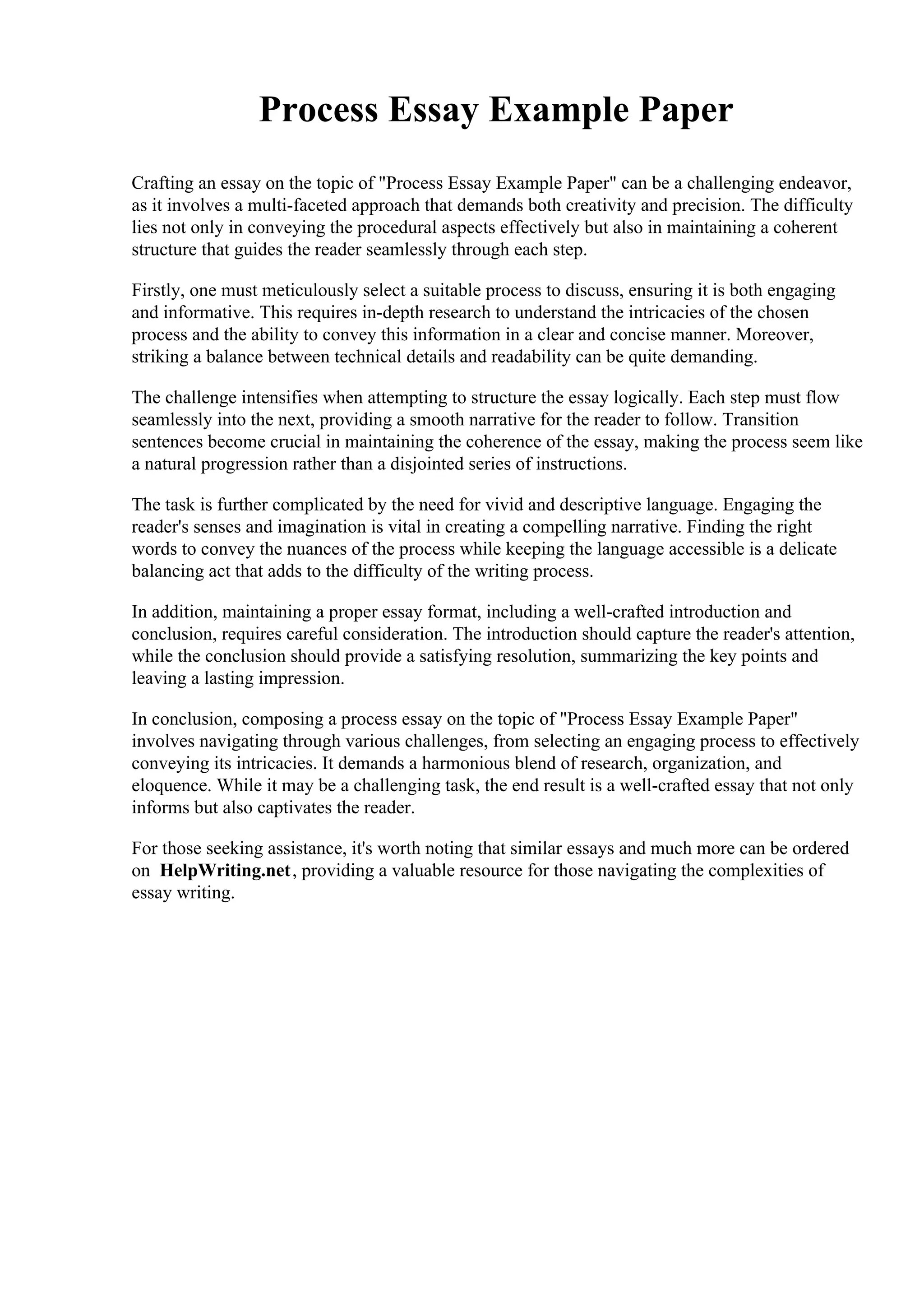 Process Essay Example Paper.pdf
