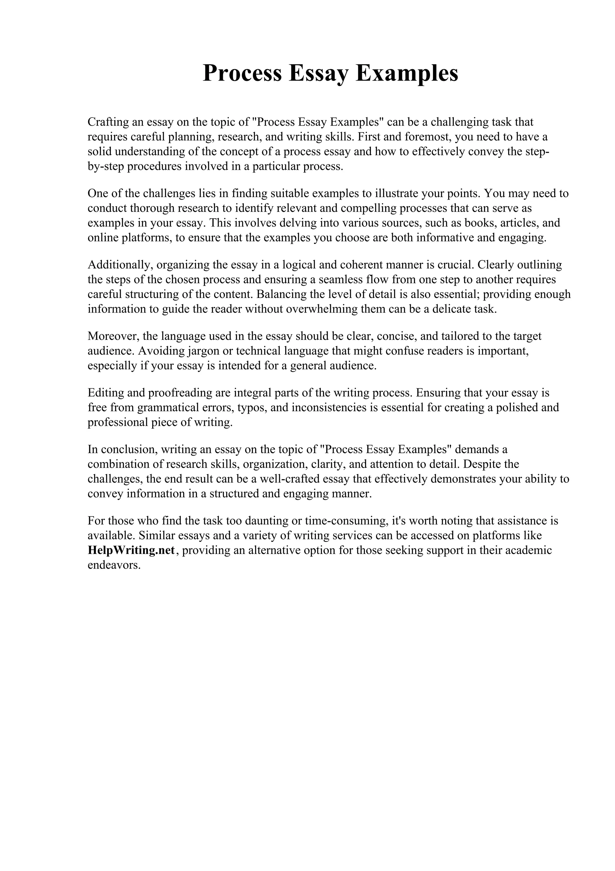 Process Essay Examples.pdf | Homework and Study | Education