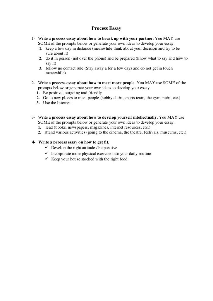Process Essay Topics Process Essay Topics