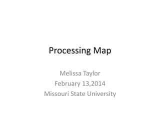 Processessing map presentation | PPT