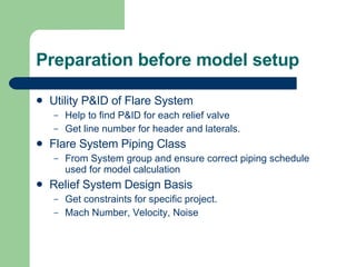 Process Flarenet Model Setup(Fan, Yi) | PPT