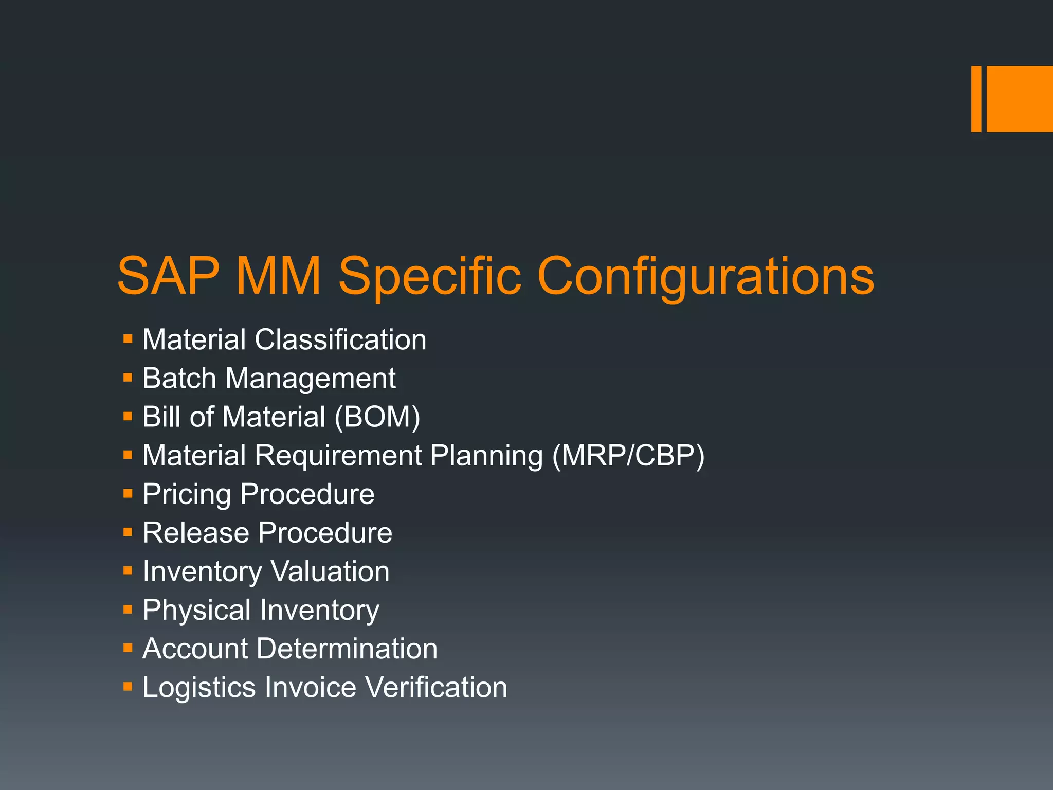 SAP MM Overview | PPTX