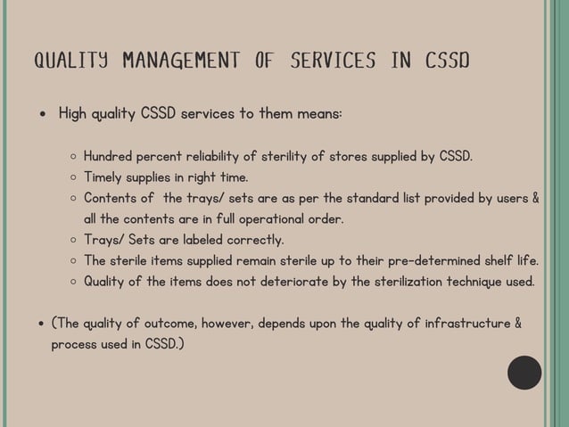 Process flow, CSSD IS A SERVICE UNIT IN A HOSPITAL | PDF
