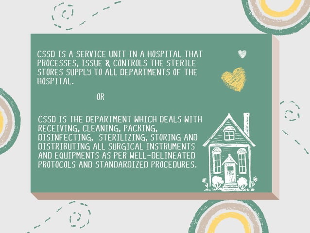 Process Flow Cssd Is A Service Unit In A Hospital Pdf