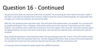 Process Flow Assignments for business analysis | PPTX