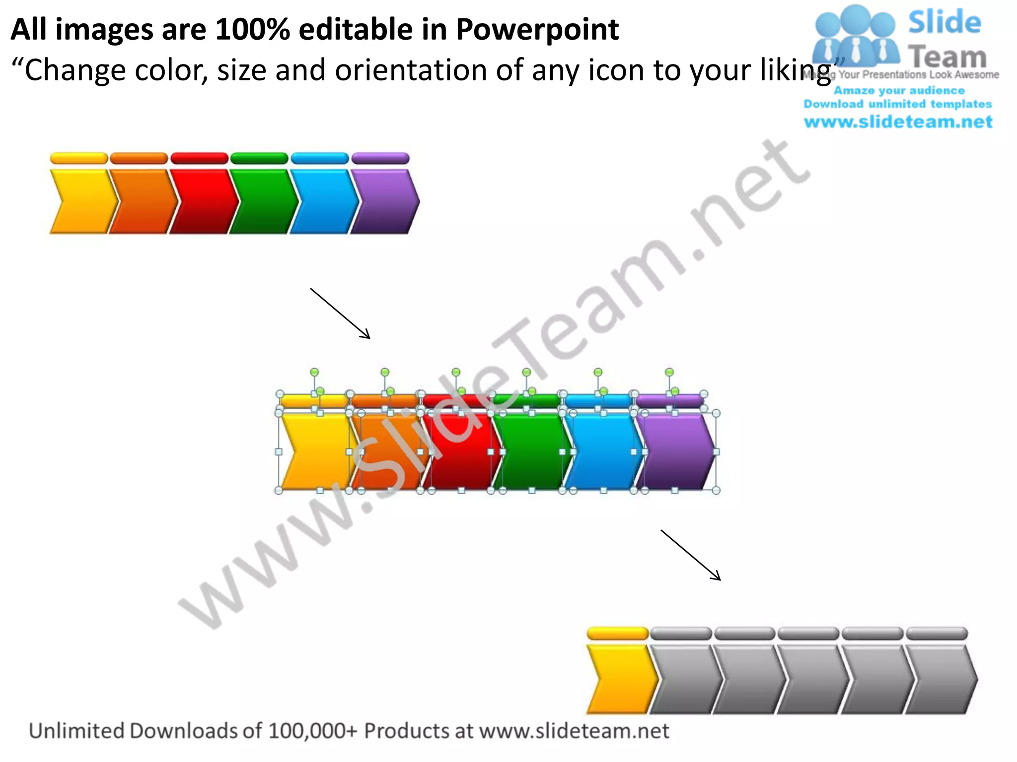 Process flow chart 6 stages powerpoint templates 0712 | PDF