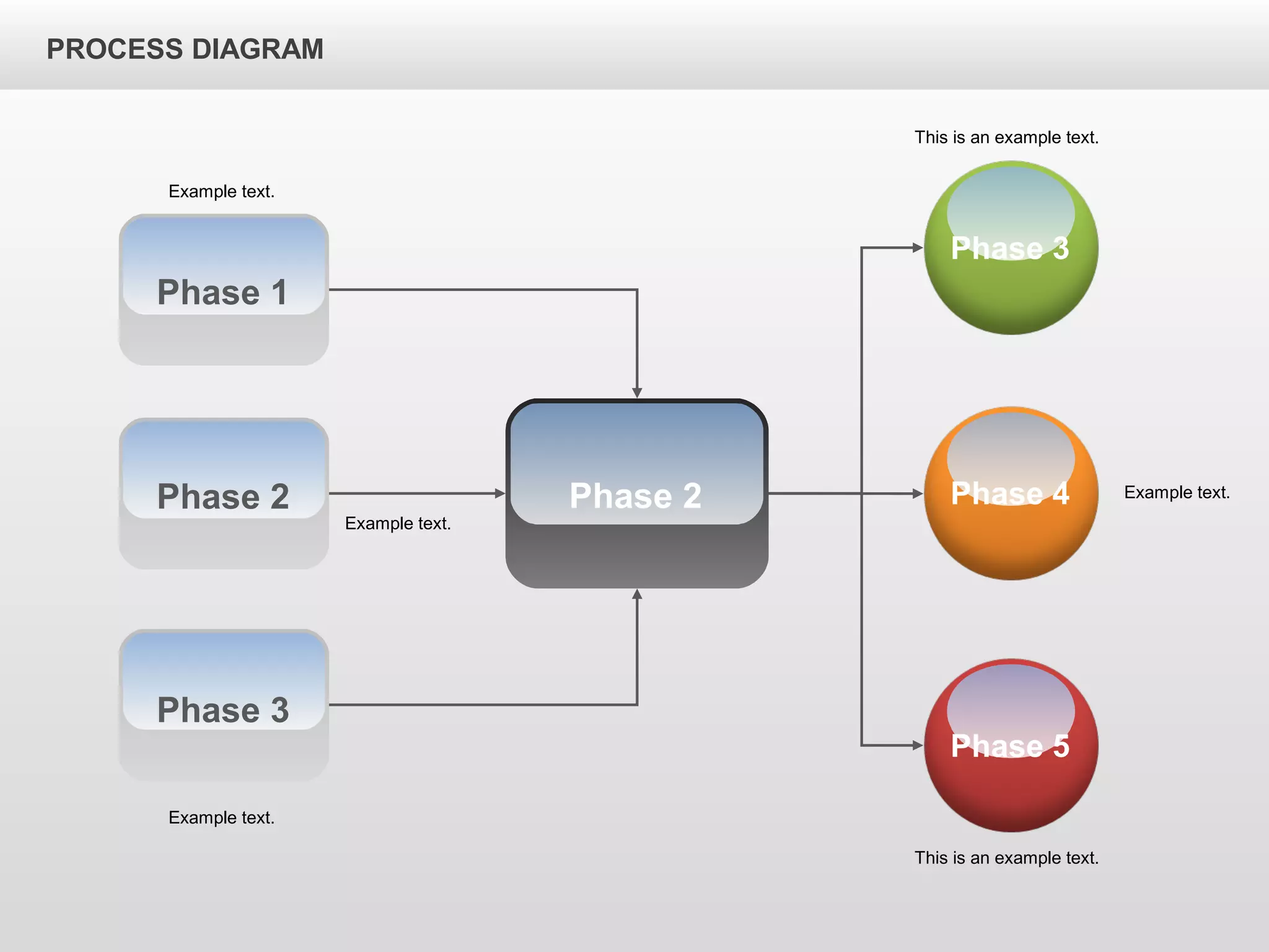 Process Flow Chart for PowerPoint by PoweredTemplate.com