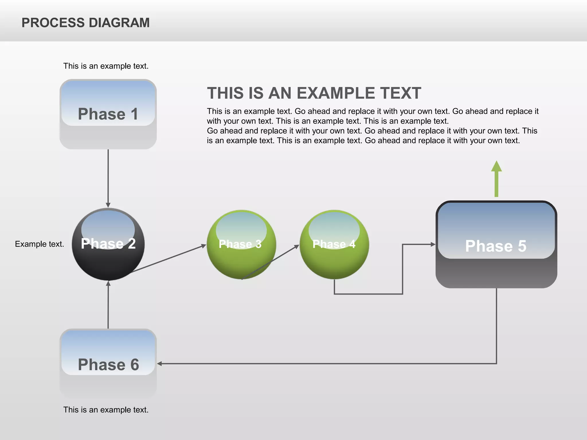 Process Flow Chart for PowerPoint by PoweredTemplate.com