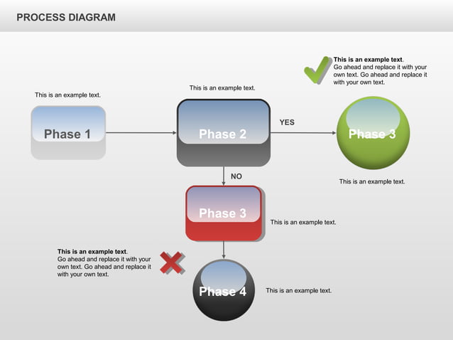 Process Flow Chart for PowerPoint by PoweredTemplate.com